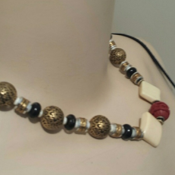 Sandra David | Jewelry | Sandra David Brass Stone Unique Necklace ...